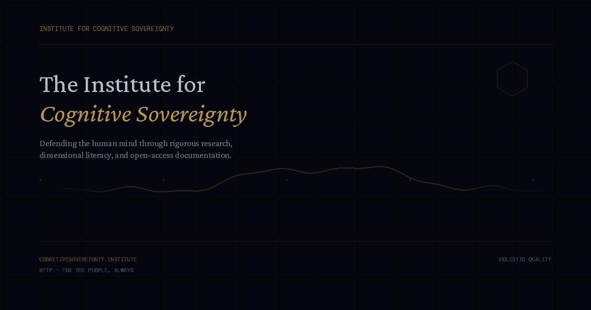 Investigations | The Institute for Cognitive Sovereignty